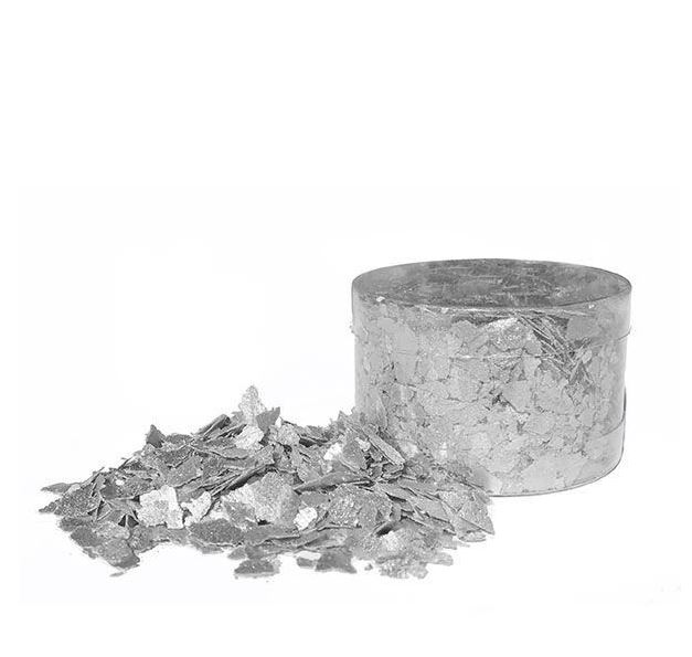 Köp Crystal Candy Ätbara glitterflakes Silver Moon | Snabb leverans